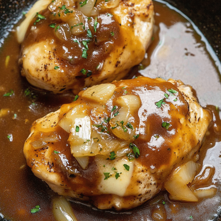 French Onion Chicken for a Delicious Dinner Delight